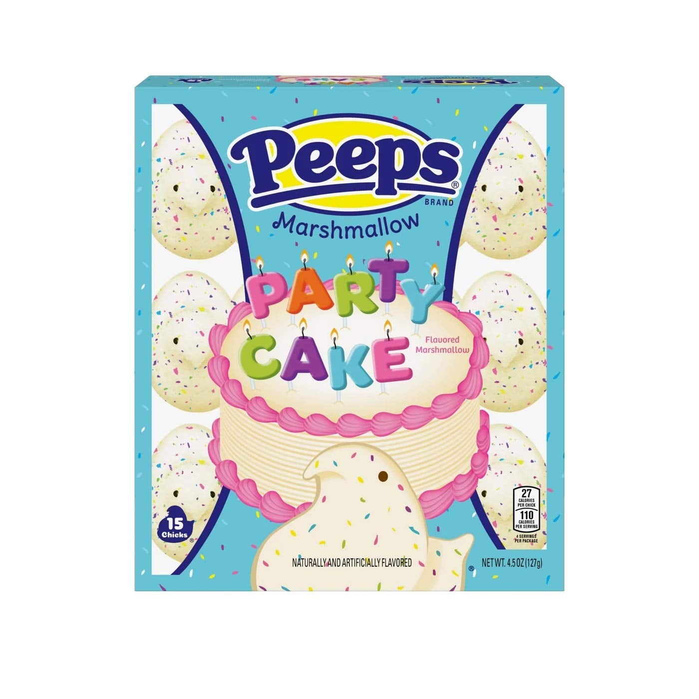 Peeps Birthday Cake