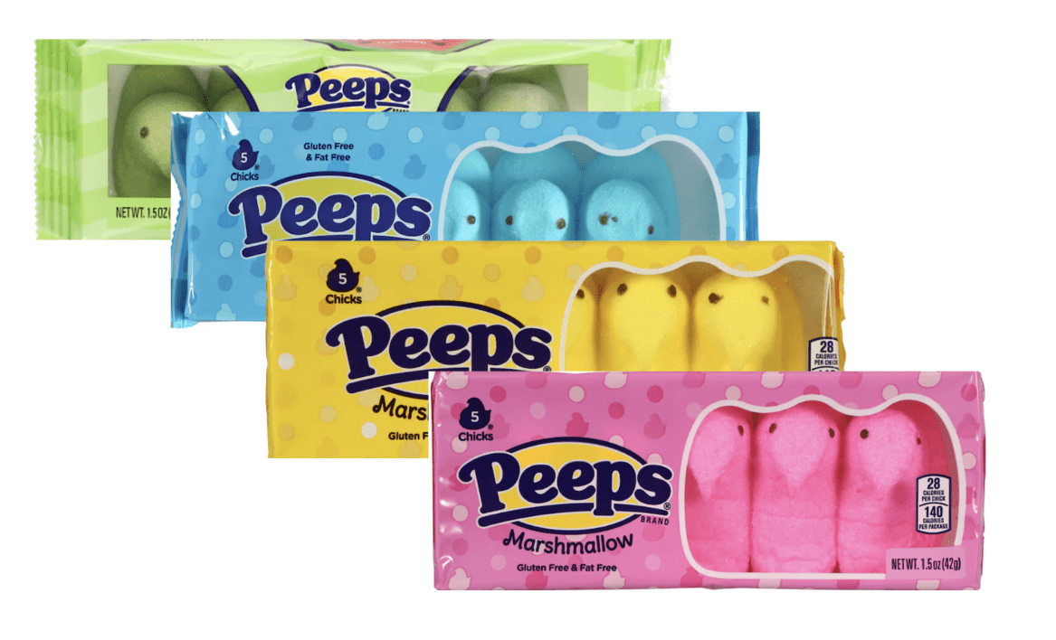 Peeps Multi-Flavored Marshmallows, 4Pk - Walmart.com