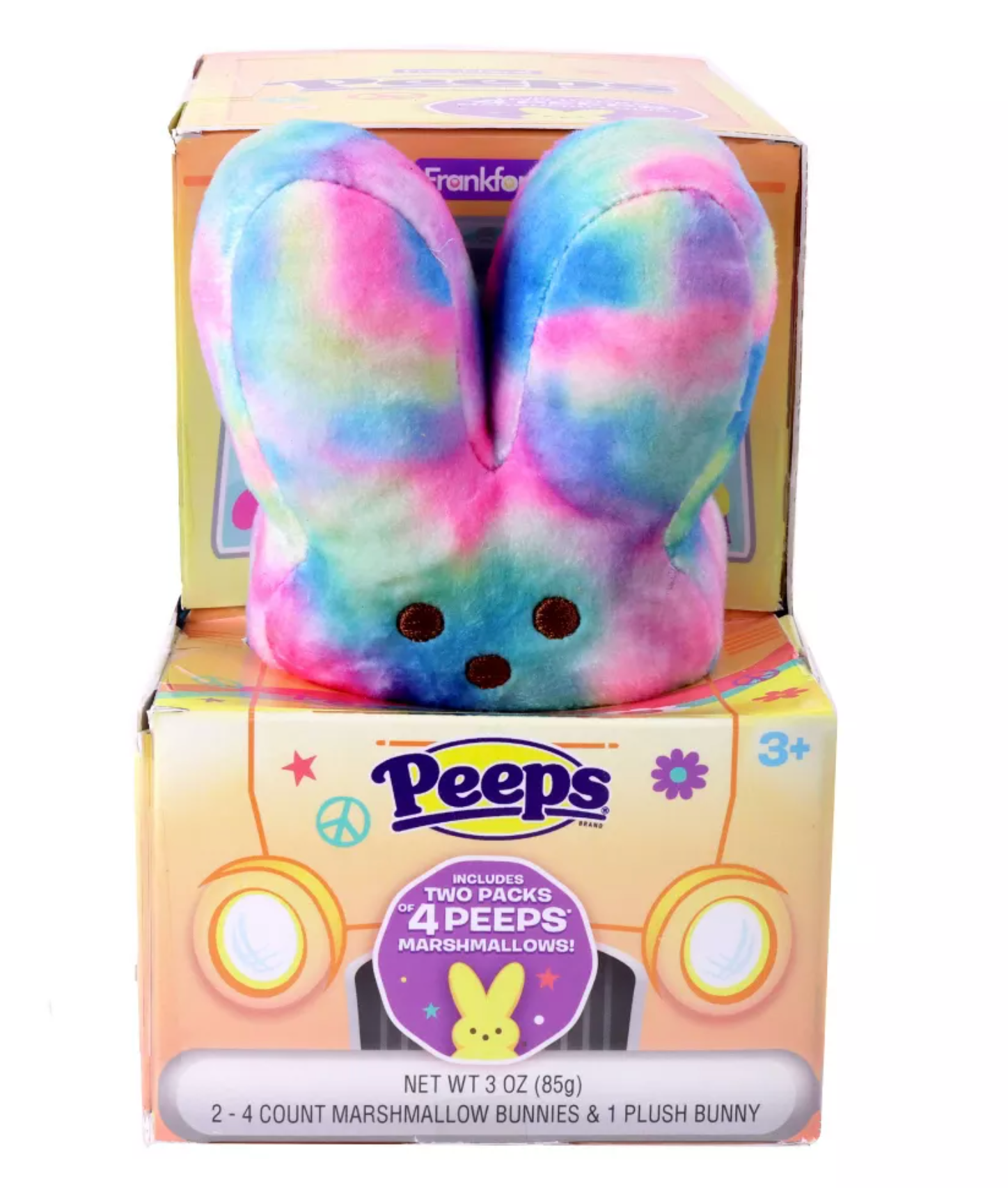 Peeps Peep Easter Plush Bunny School Bus Marshmallow 3oz New - Walmart.com