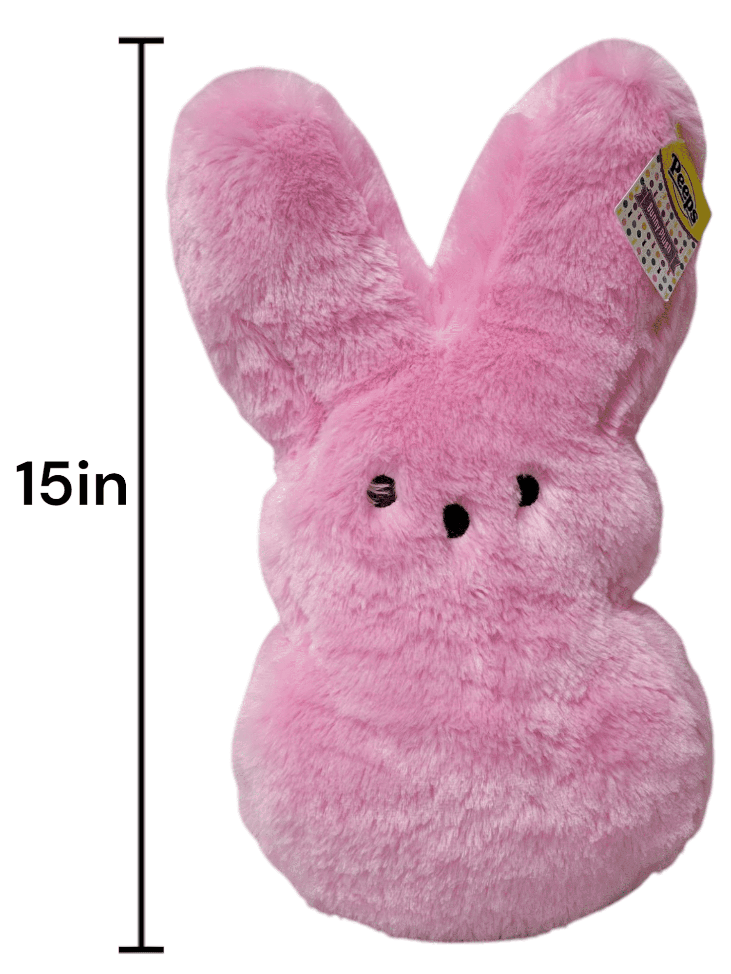Peeps Pink Fuzzy 15 inch Bunny Plush - Walmart.com