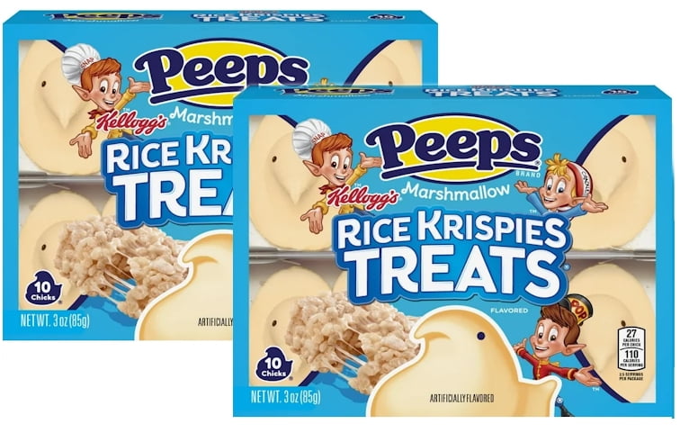 Peeps Rice Krispies Easter Candy - 10 Count (3.0 Ounces)- Pack of 2 ...