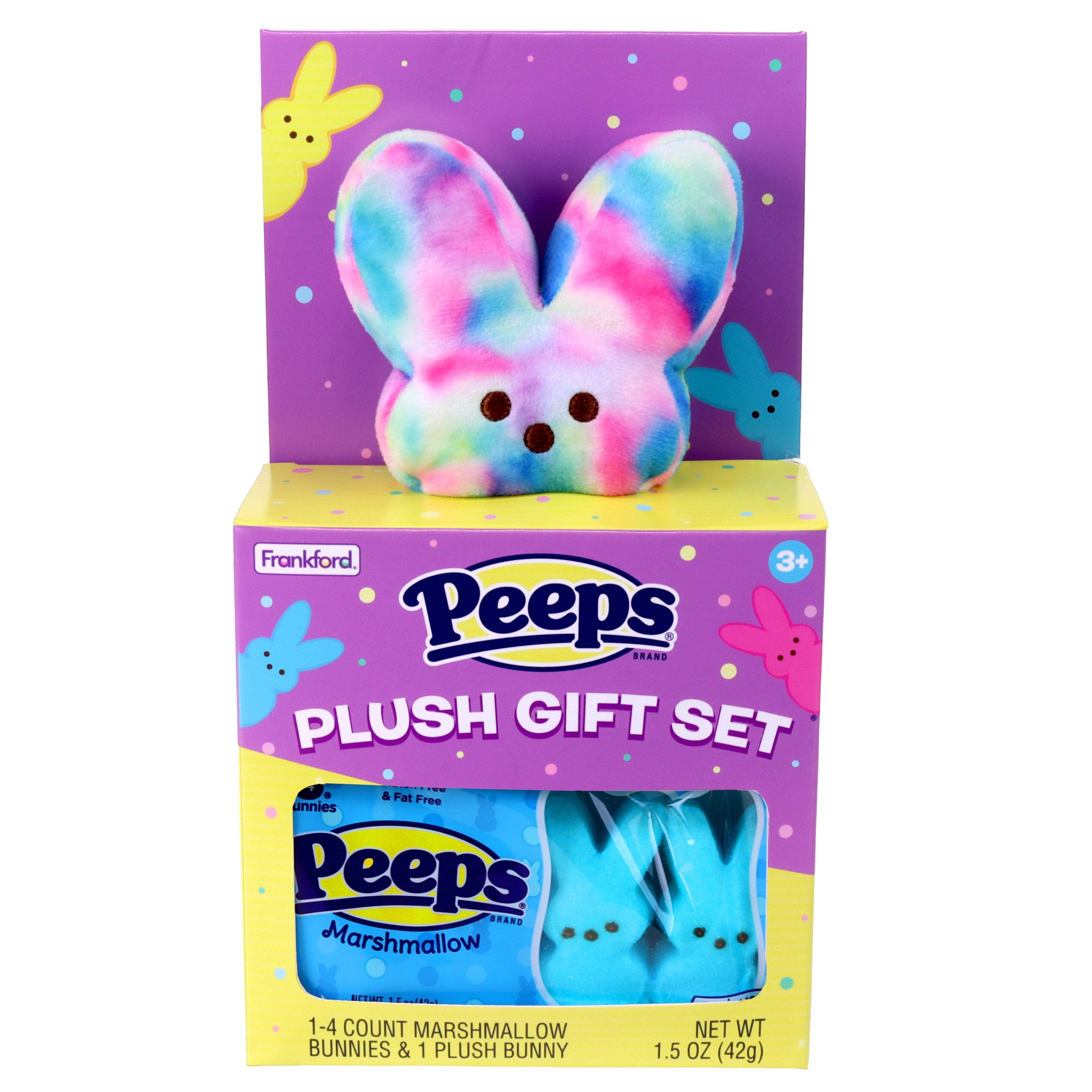 Frankford Candy Peeps Easter Plush Bunny with Marshmallow Rabbits, 4 ...