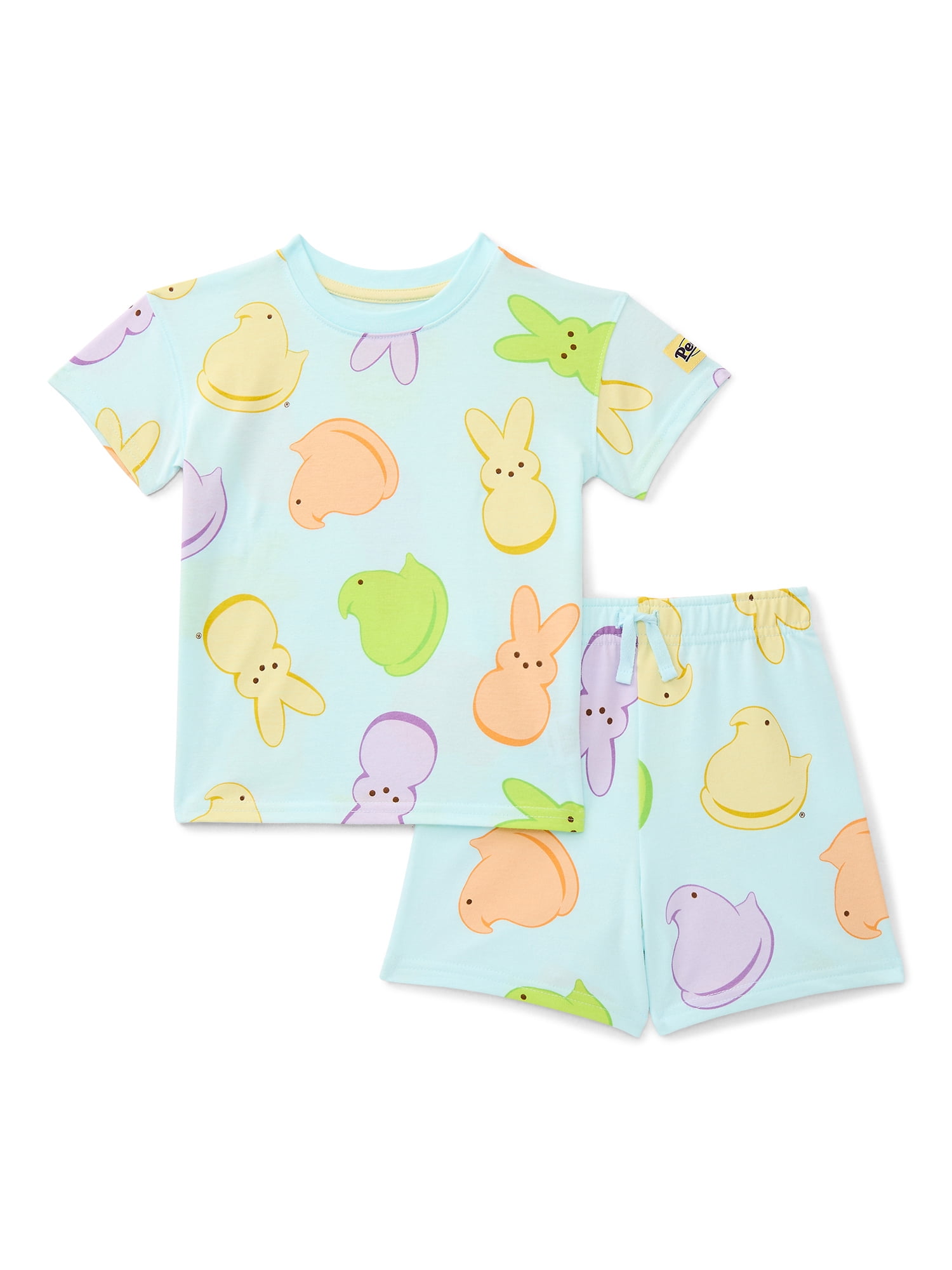 Peeps Toddler Easter Graphic Tee and Shorts Set, 2-Piece, Sizes 12M-5T ...