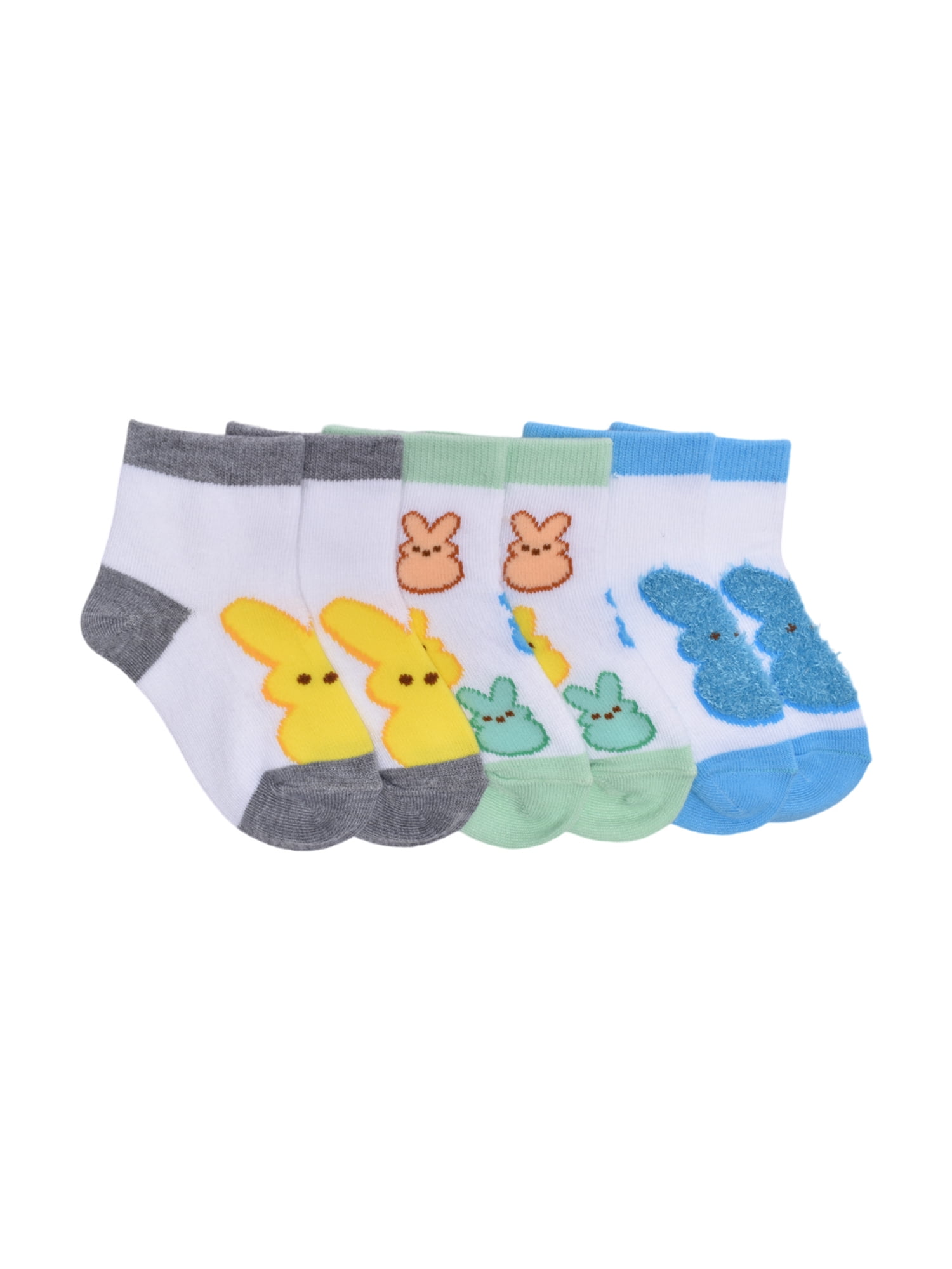 Peeps Unisex Toddler Ankle Easter Socks, 3-Pack, Sizes 12M-5T - Walmart.com