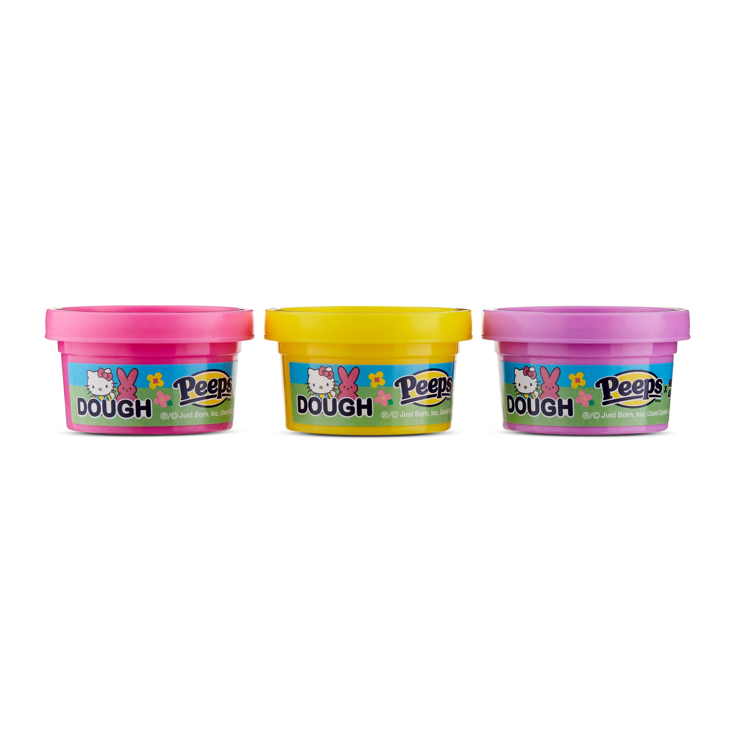 Peeps and Hello Kitty Marshmellow Scented Dough 3 Pack 1oz Tubs ...