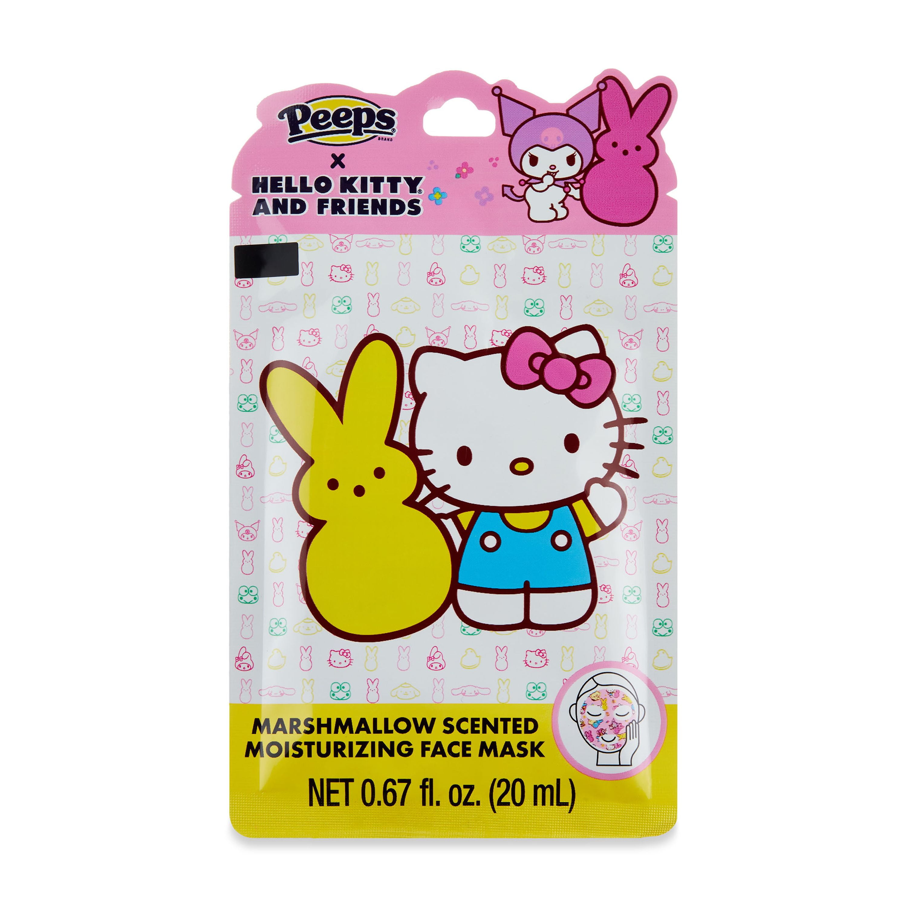 Peeps x Hello Kitty & Friends Face Mask, Marshmallow Scented, Single ...