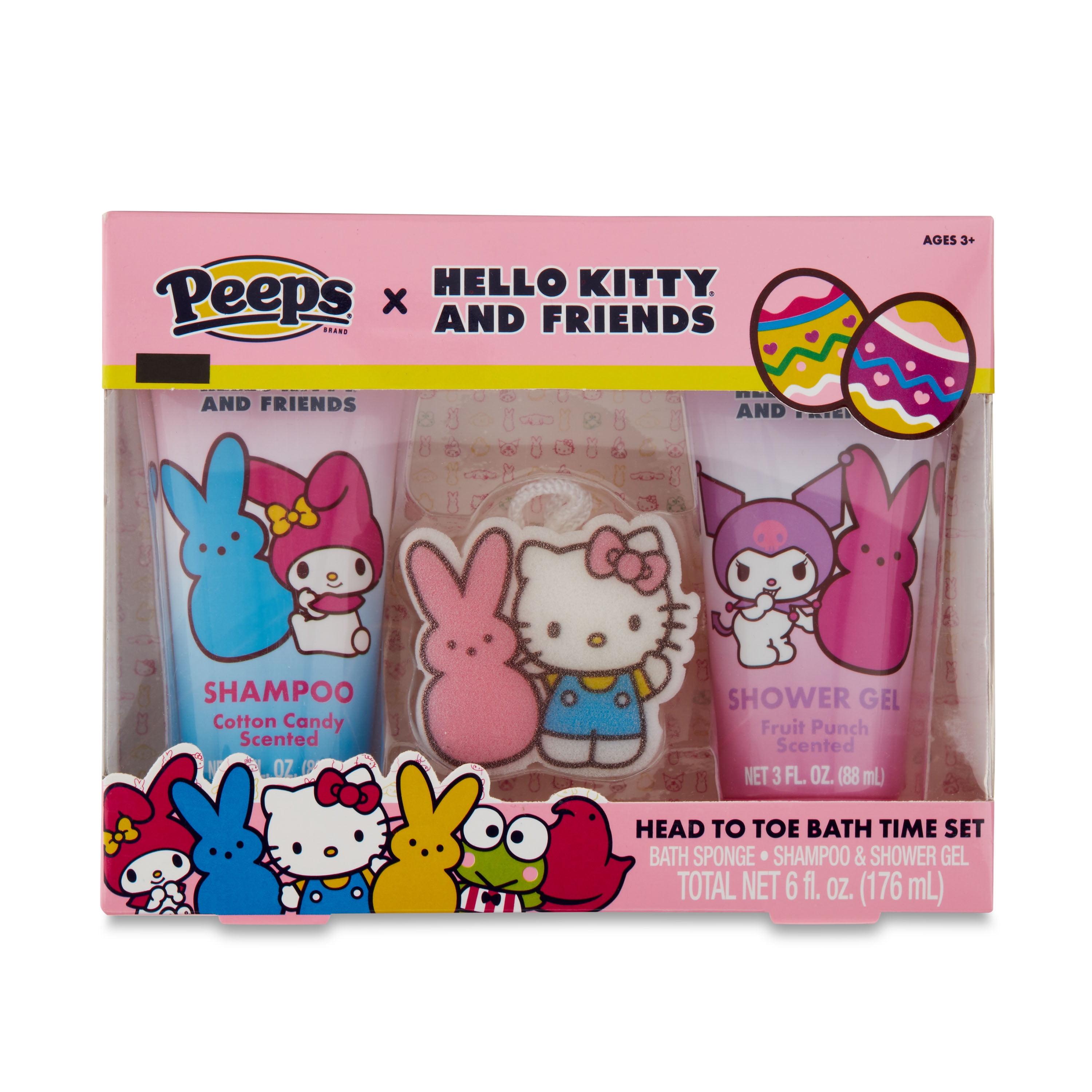 Peeps x Hello Kitty & Friends Head to Toe Bath Time Set, 3 Pieces ...