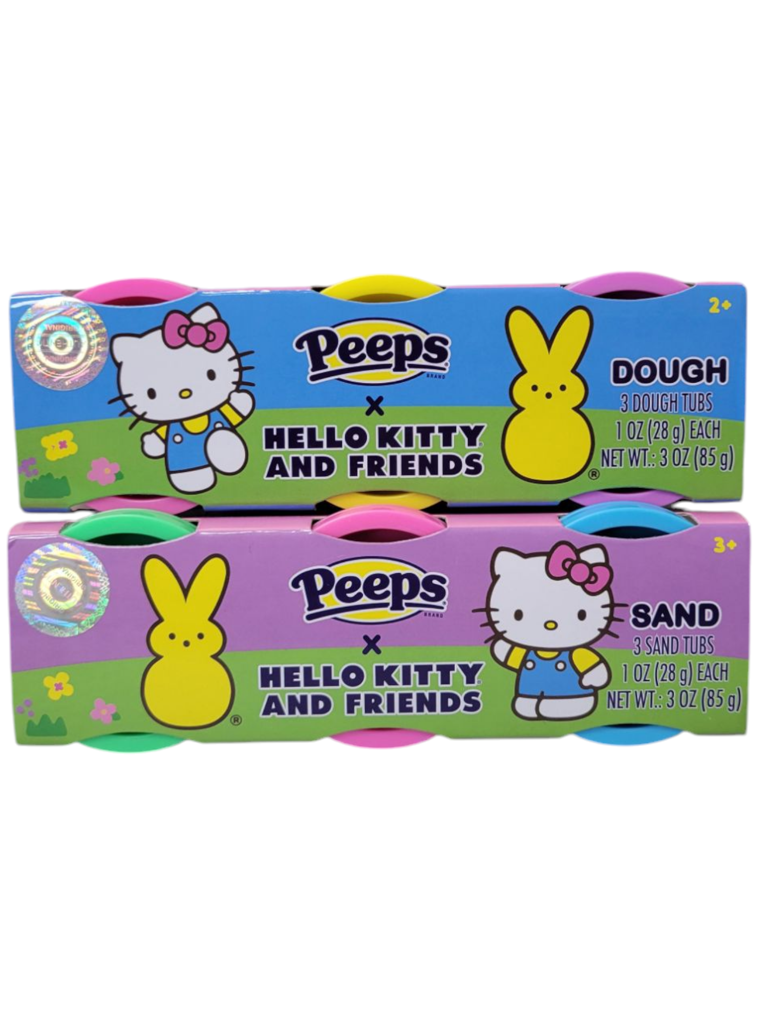 Peeps x Hello Kitty and Friends 3 Sand Tubs and 3 Dough Tubs - Walmart.com