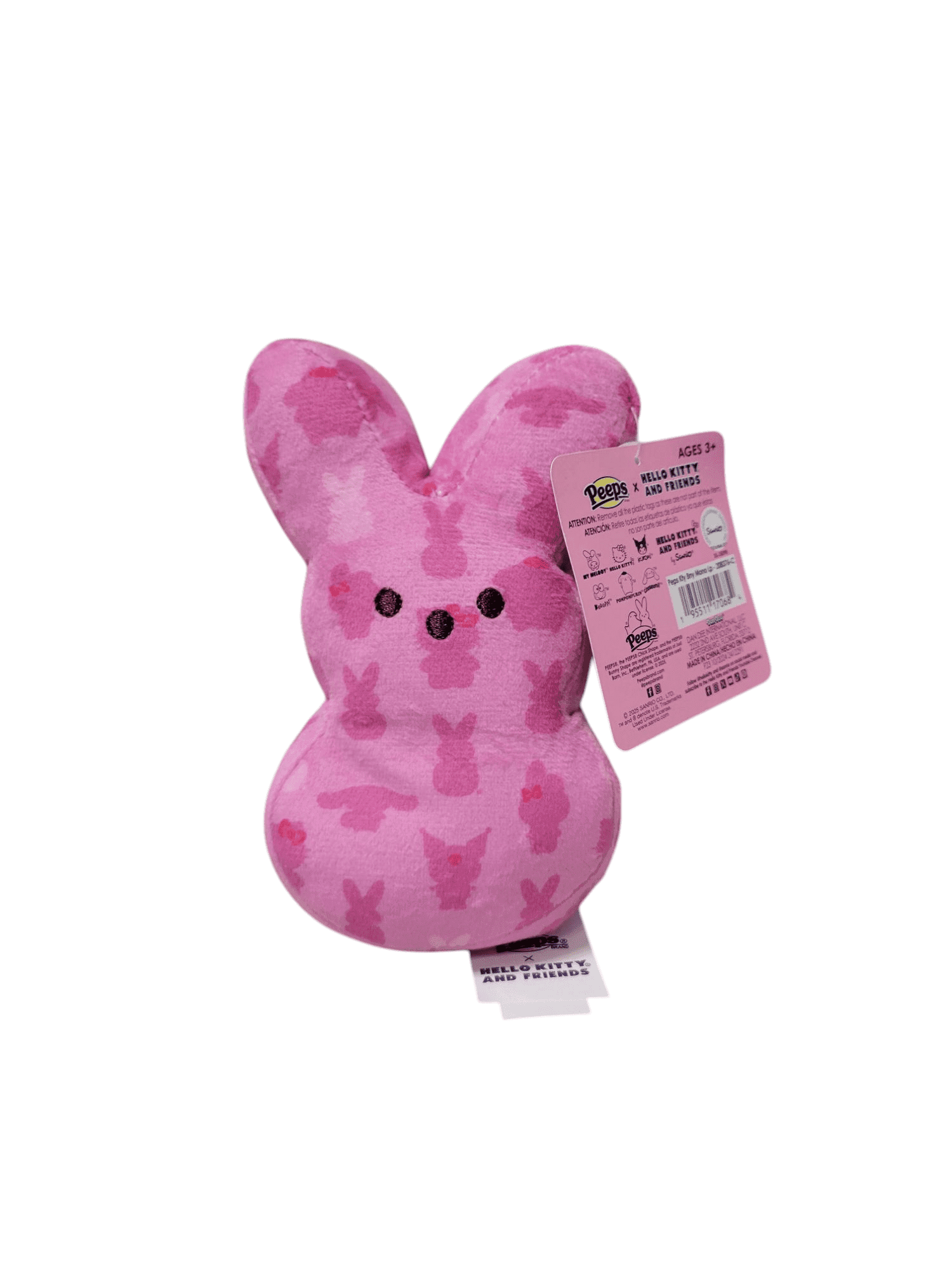Peeps x Hello Kitty and Friends Pink Bunny with Pattern 6 inch ...