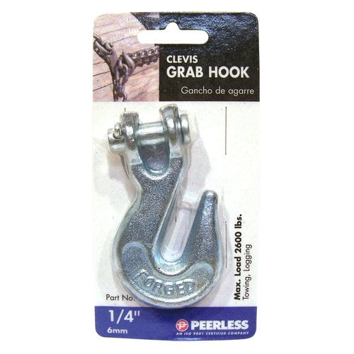 Peerless 1/4" Clevis Grab Hook - Walmart.com
