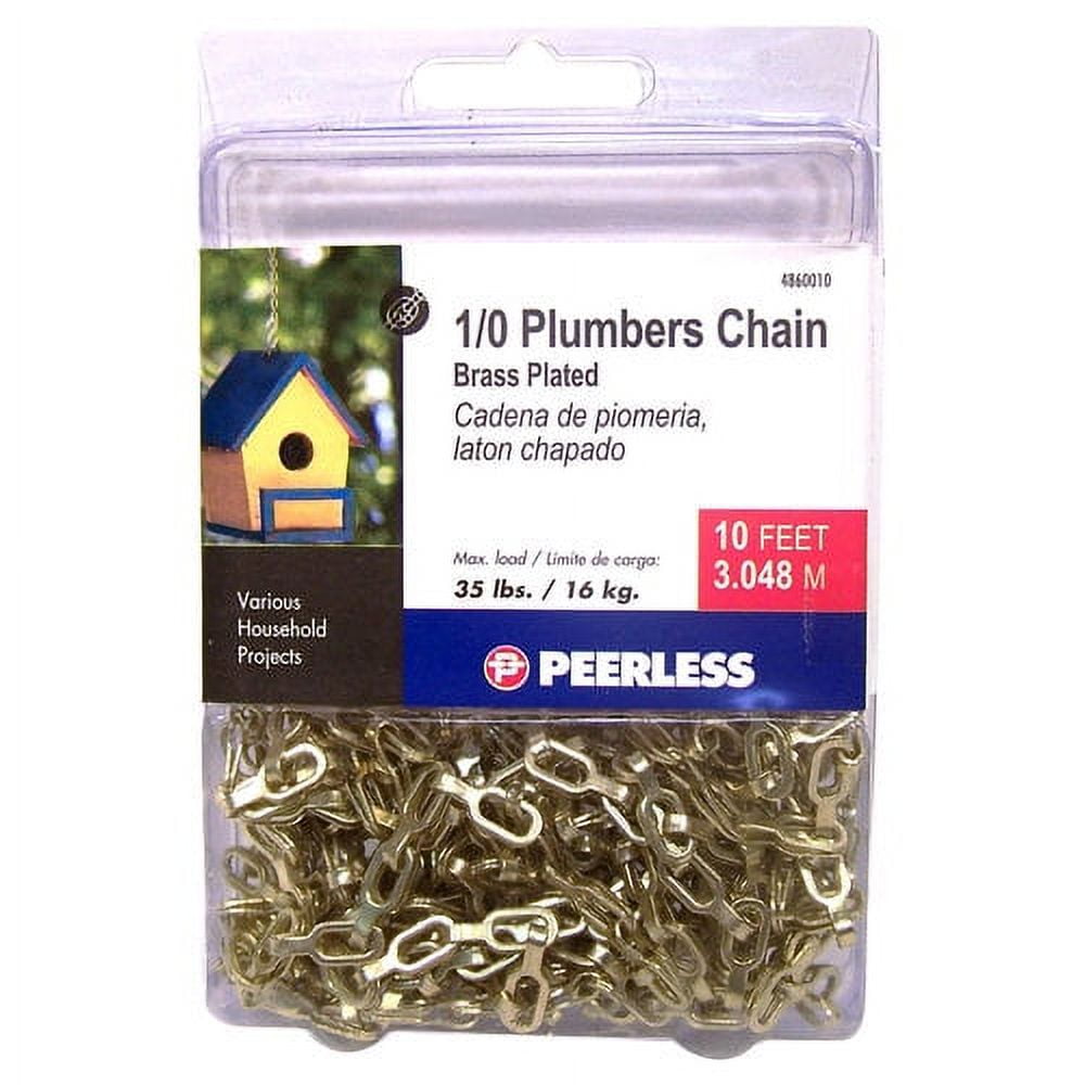 Peerless Chain Company 1/0 Plumber's Chain, 10' - Walmart Business Supplies