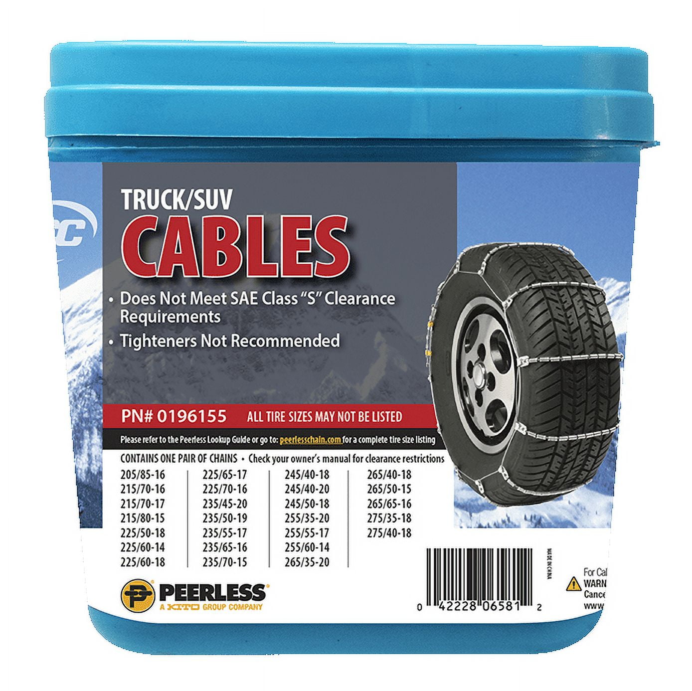 Peerless Chain Light Truck Tire Cable, #0196155 - Walmart.com