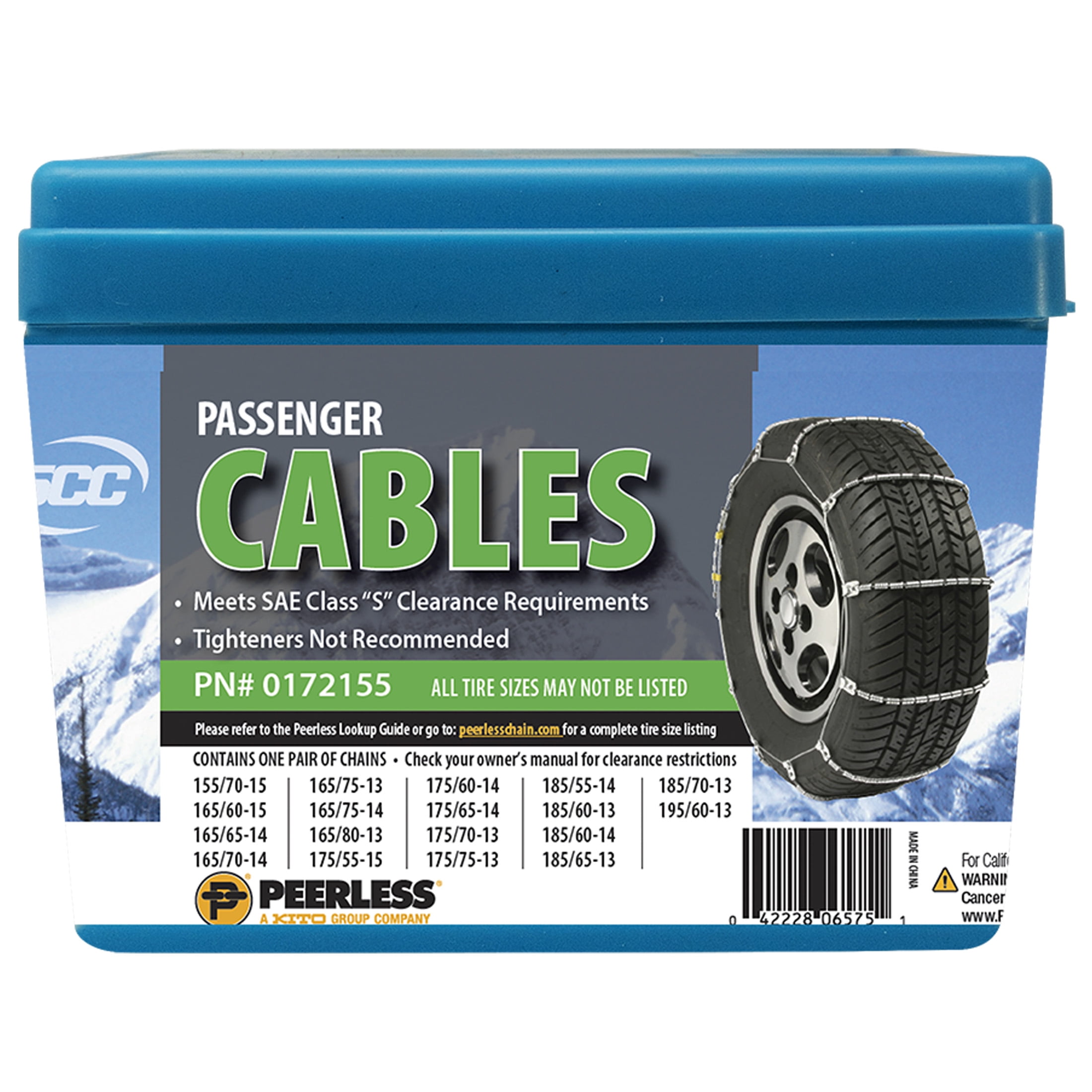 Peerless Chain Passenger Tire Cables