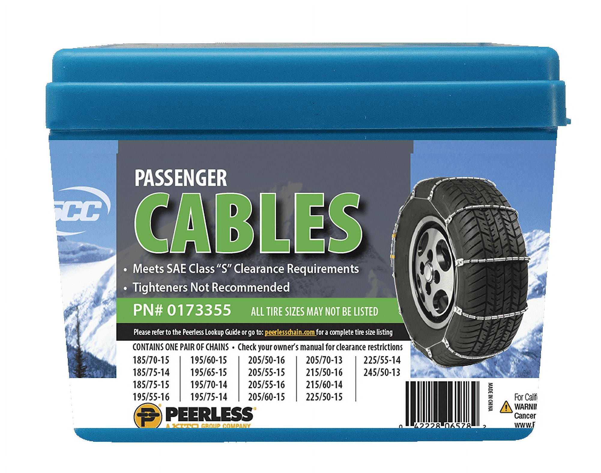 Peerless Chain Passenger Tire Cables, #0173355 - Walmart.com
