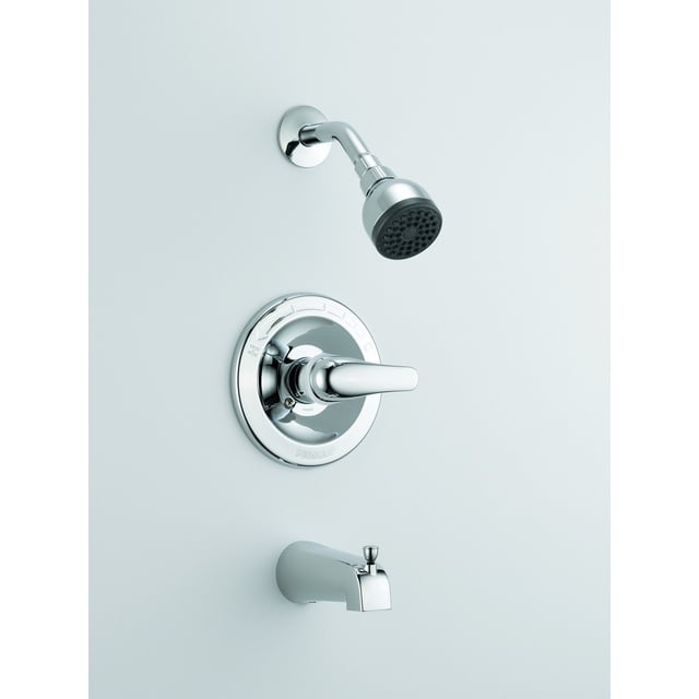 Peerless P188720 Chrome Complete Tub & Shower Faucet With Lever Handles ...