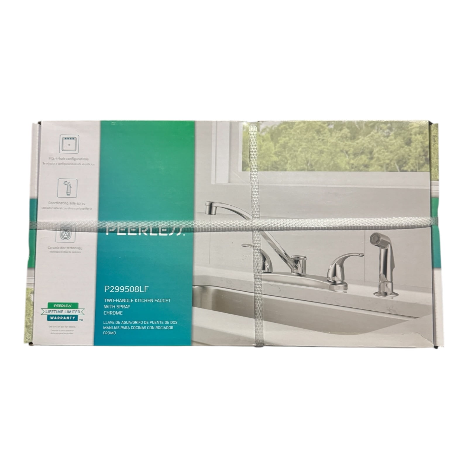 Peerless P299508LF Choice Two Handle Kitchen Faucet w/Spray Chrome ...