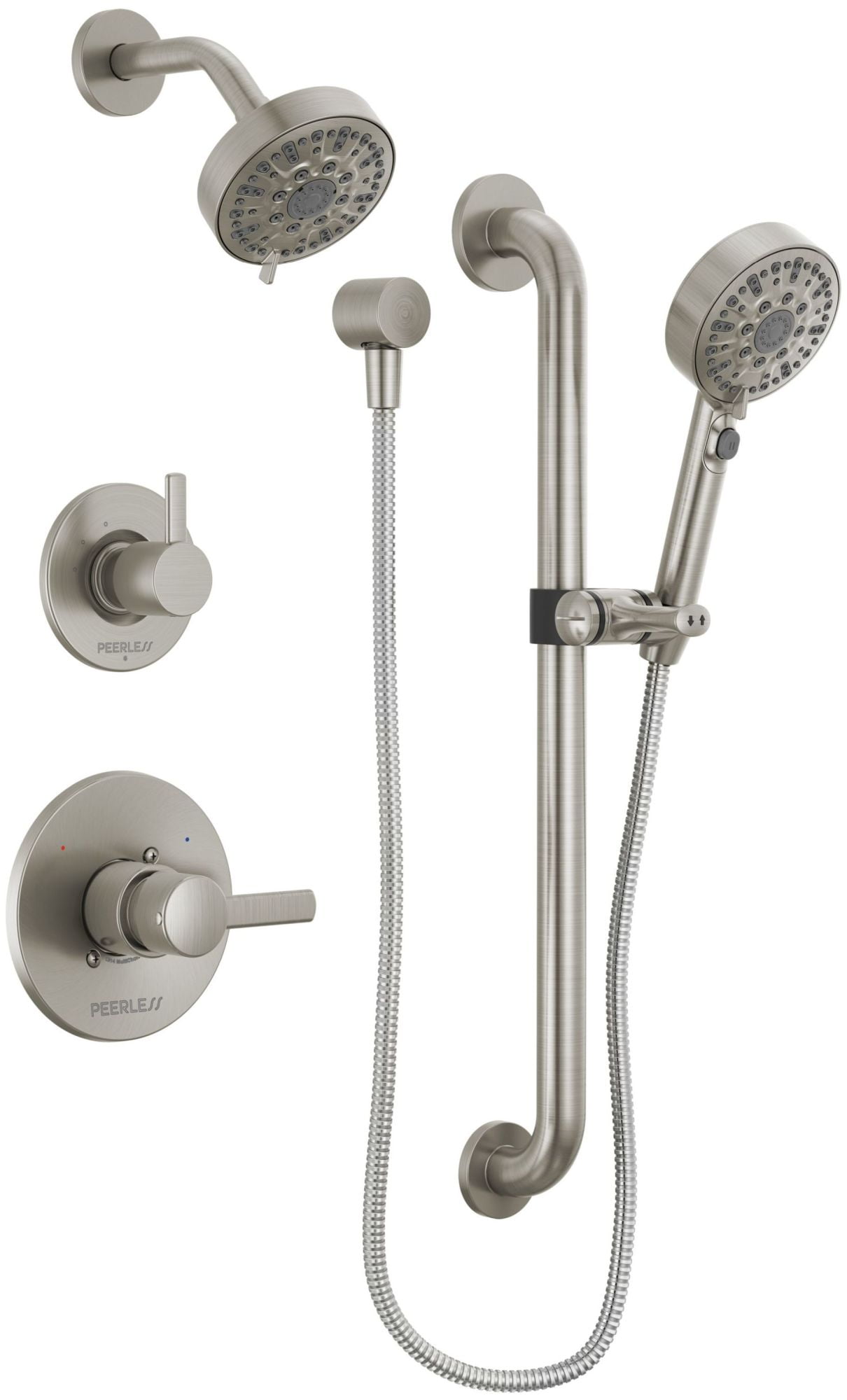 Peerless Ptt24247 Precept Pressure Balanced Shower System - Nickel ...