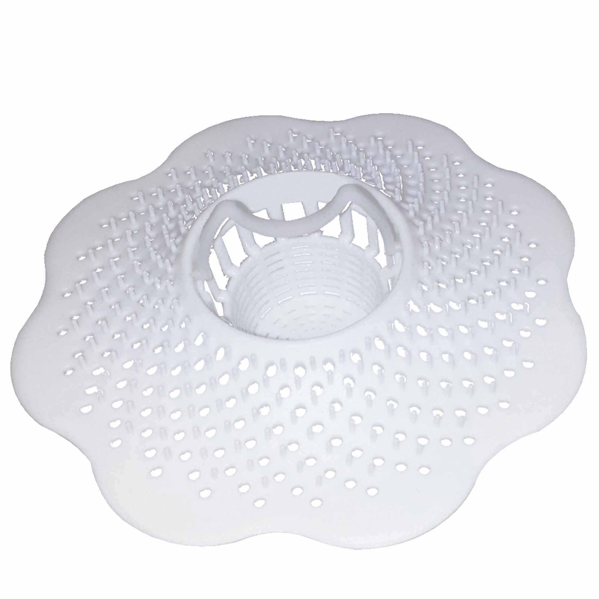 Peerless Rubber Shower Drain Hair Catcher, White - Walmart.com