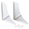 Magic Corner Plastic Shower Splash Guards, White - Walmart.com