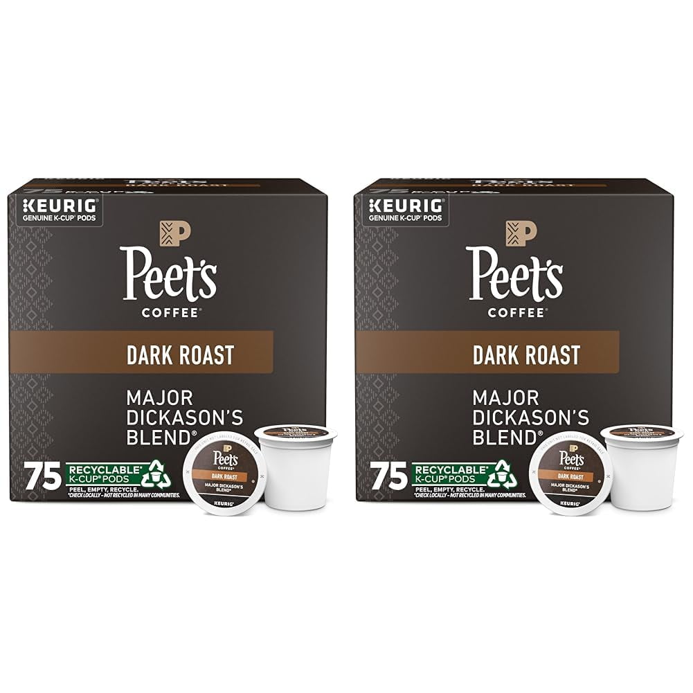 Pack of 2 - Peets Coffee, Dark Roast Keurig K-Cup Pods - Major ...