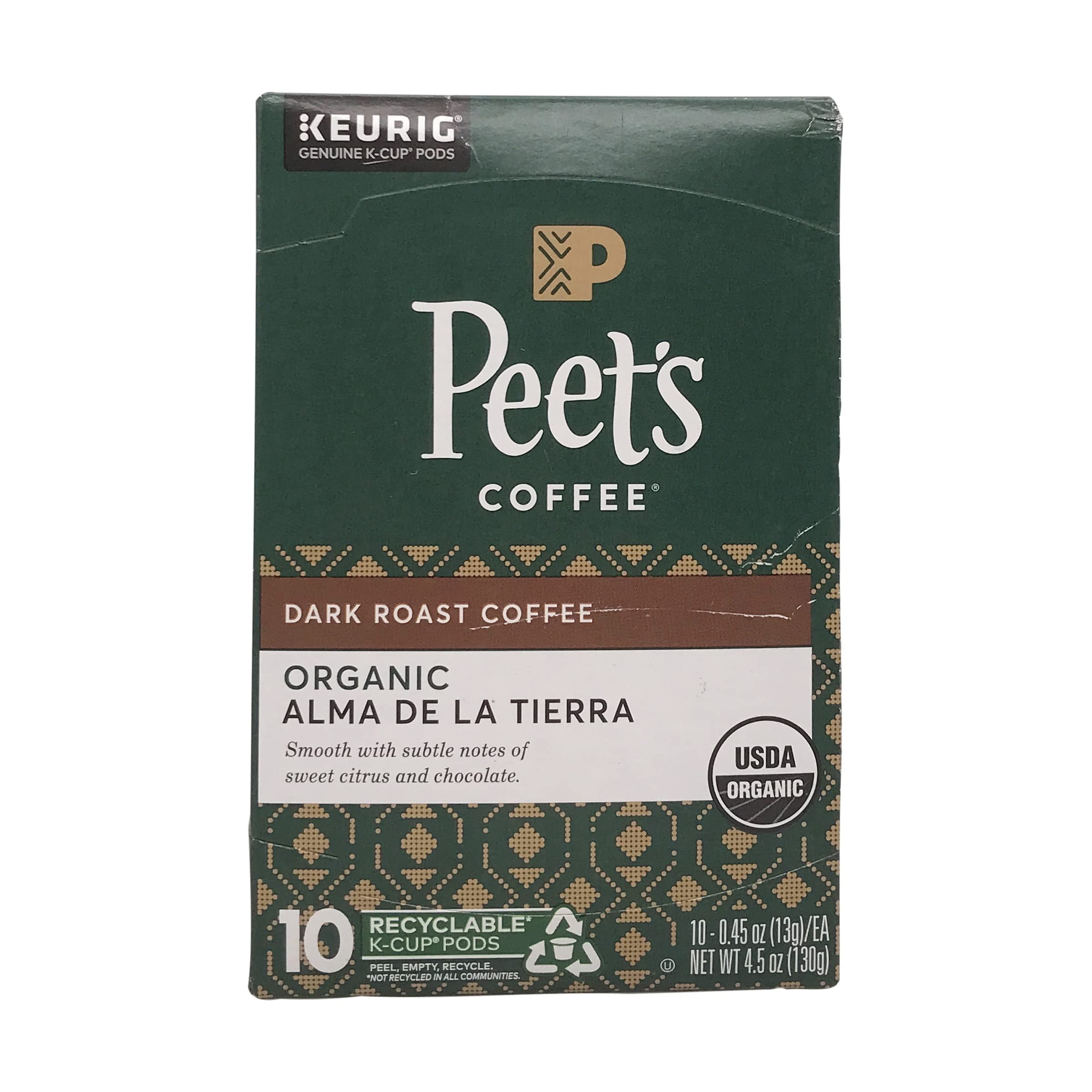 Peet,S Coffee, Dark Roast K-Cup Pods For Keurig Brewers - Organic Alma ...