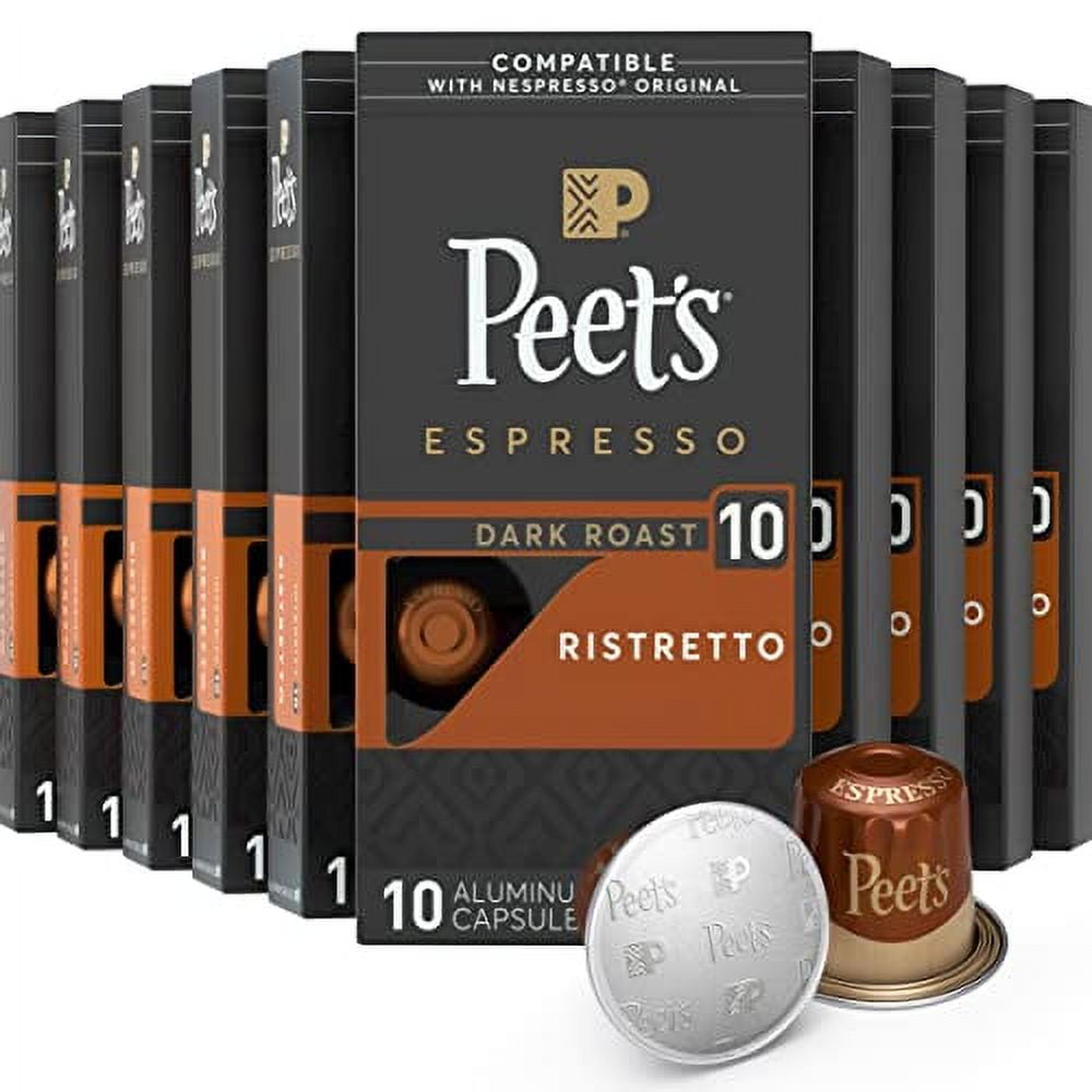 Peet's Coffee, Dark Roast .. .. Espresso Pods Compatible .. with ...