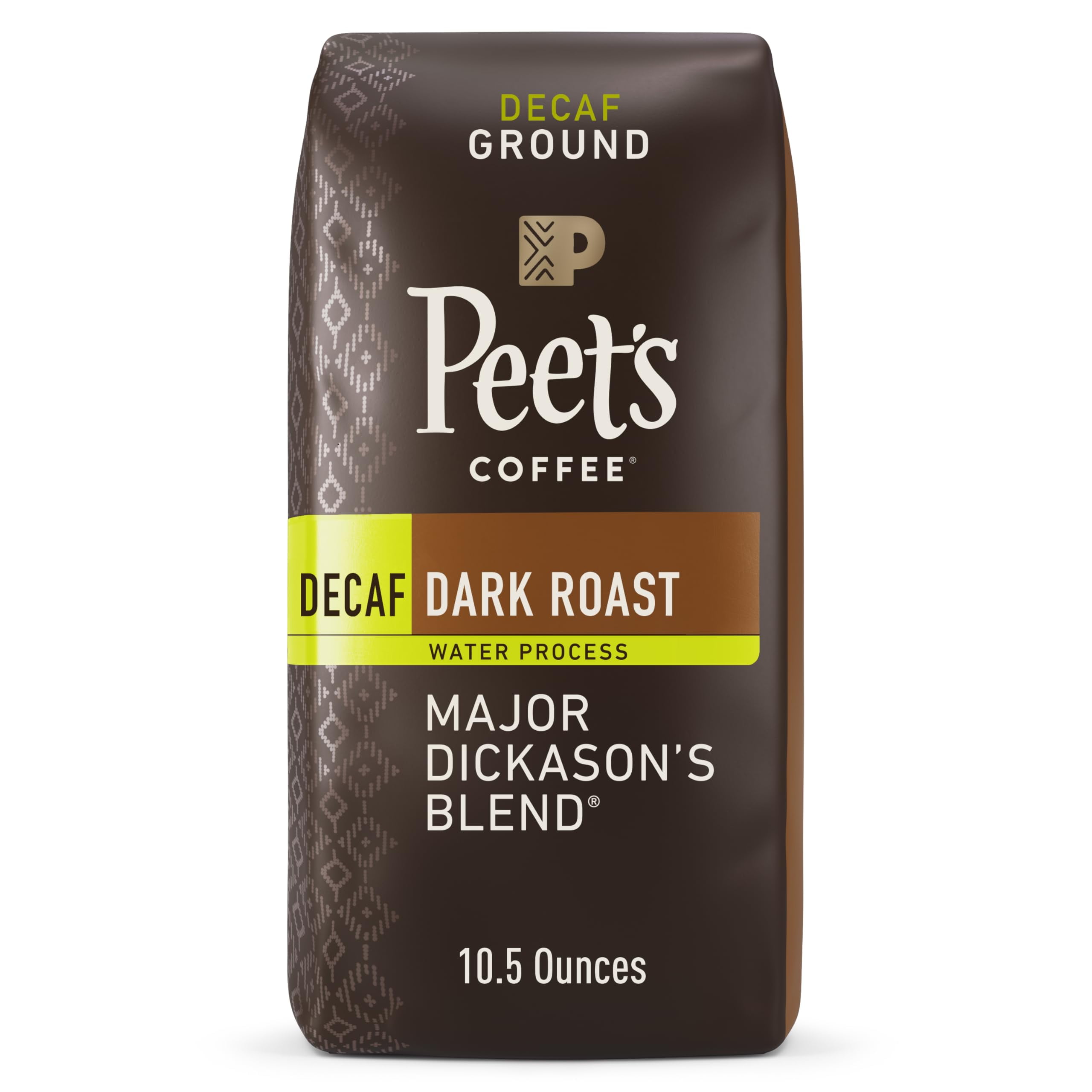 Peet's Coffee, Dark Roast Ground Coffee AIS1 - Decaf Major Dickason's ...