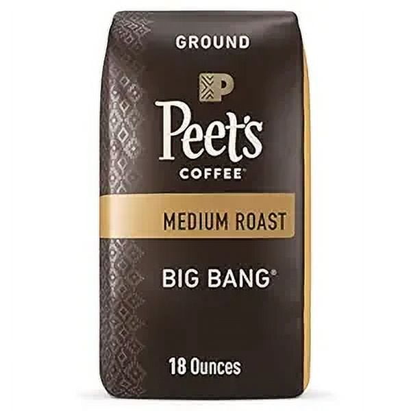Peet's Coffee, Medium Roast Ground Coffee - Big Bang 18 Ounce Bag ...