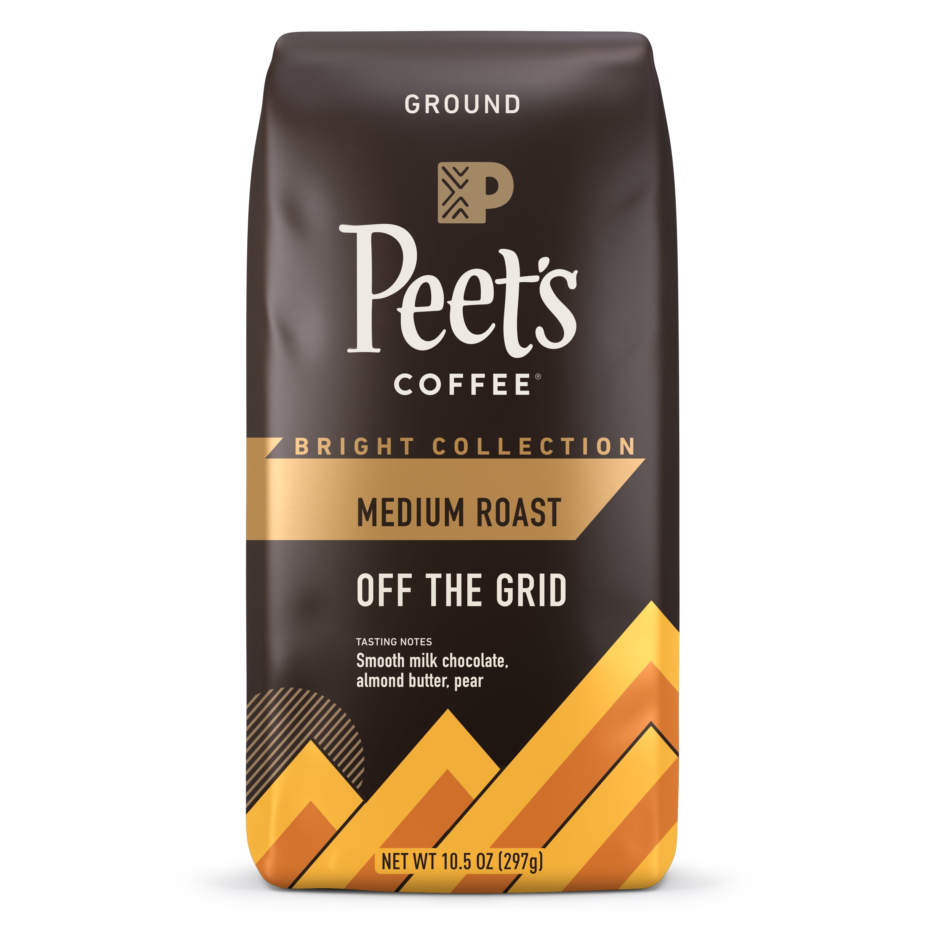 Peet's Coffee Off the Grid Premium Medium Roast Ground Coffee, Arabica, 10.5 oz - Walmart.com