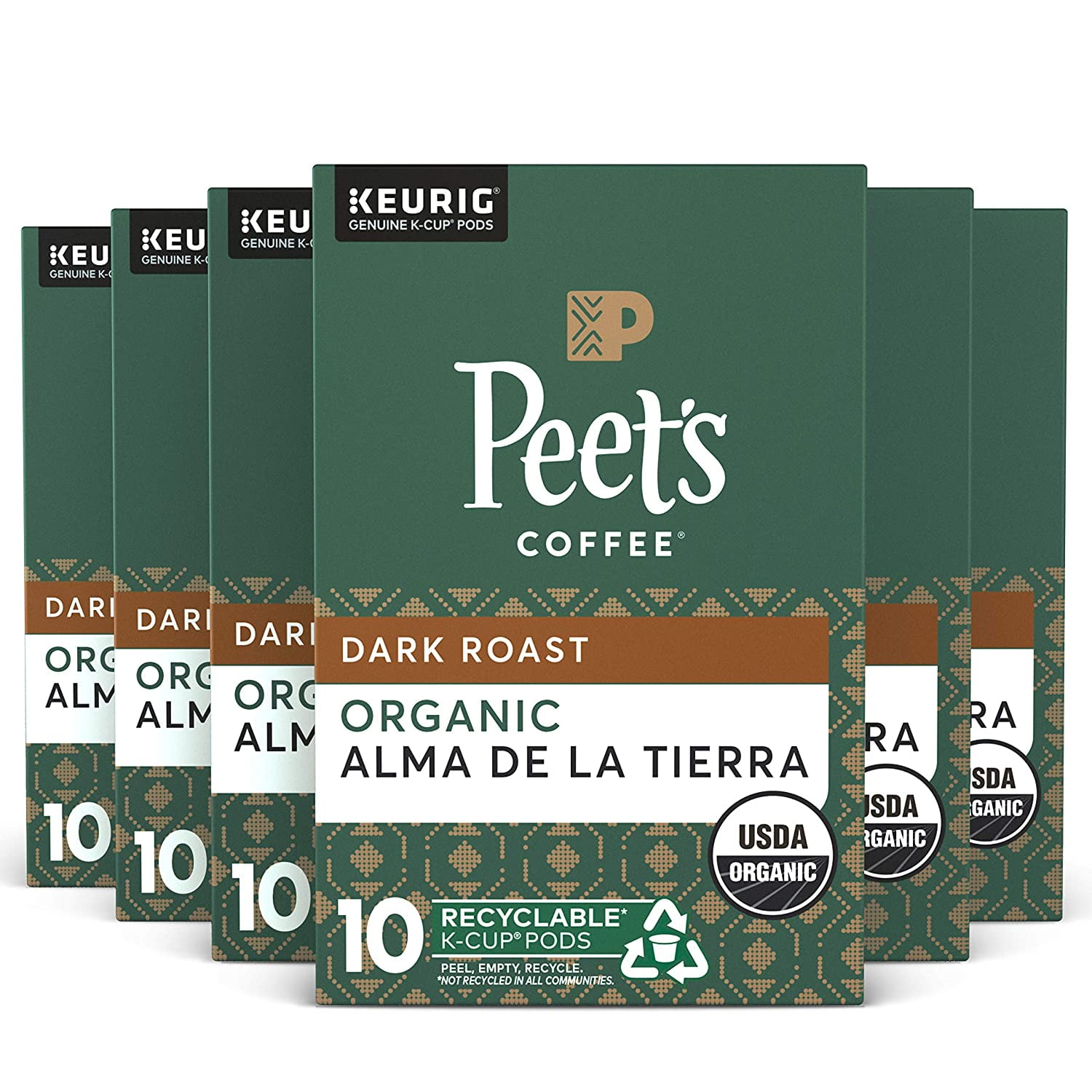 Peet’s Coffee Organic Alma De La Tierra K-Cup Coffee Pods for Keurig ...