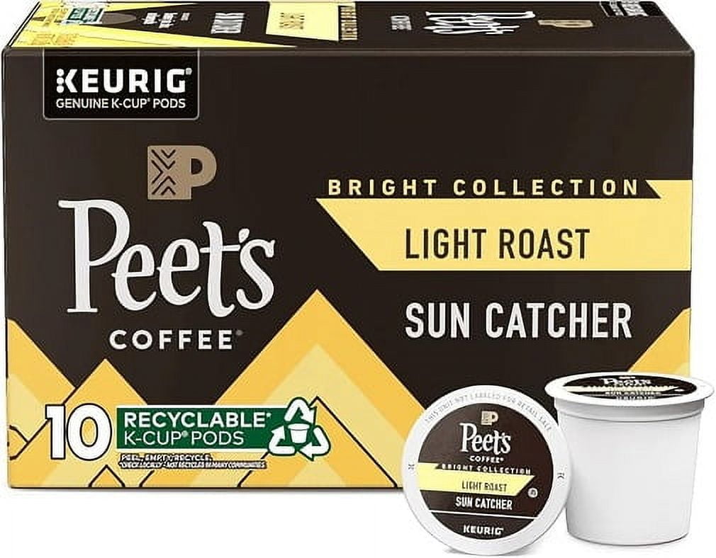 Peet's Coffee Sun Catcher Light Roast K-Cups 10 Count for Keurig with ...