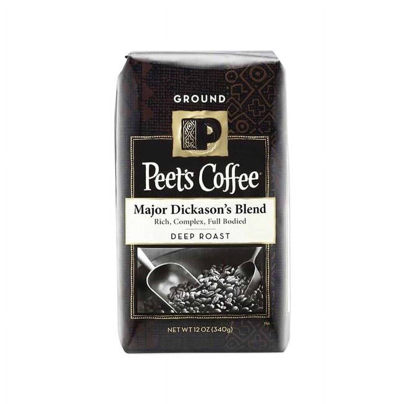 Peet's Coffee & Tea Major Dickason's Blend Ground Coffee, 12 Oz Bag ...