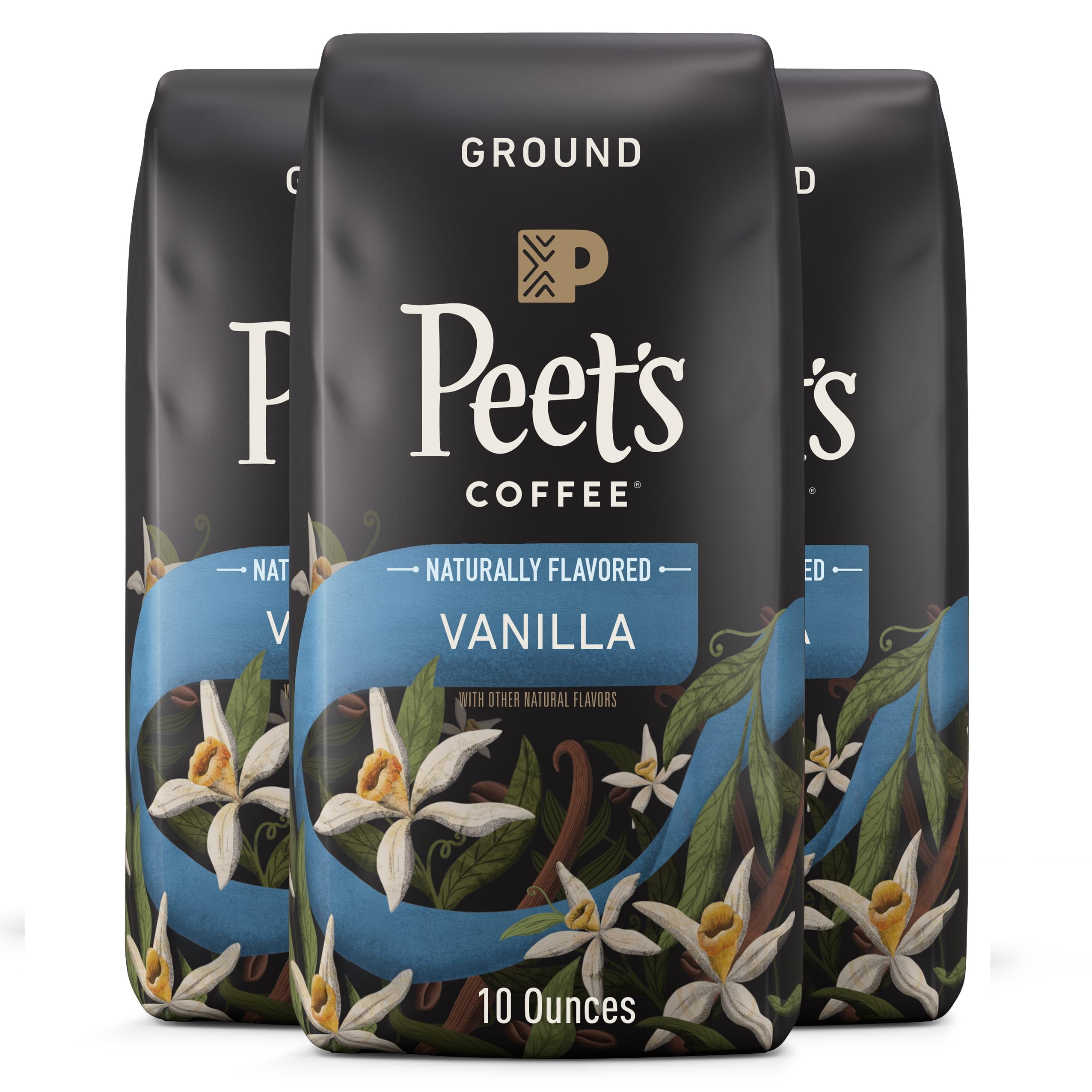 Peet's Flavored Coffee: Indulge in the Irresistible Vanilla Bliss with our 30oz Ground Coffee ...
