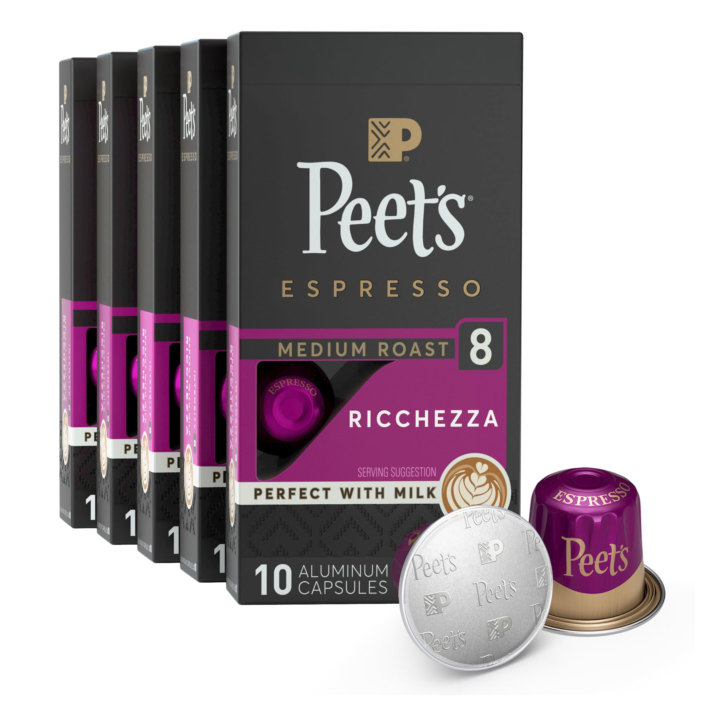 Peets Coffee, Medium Roast Espresso Capsules, Compatible With Nespresso ...