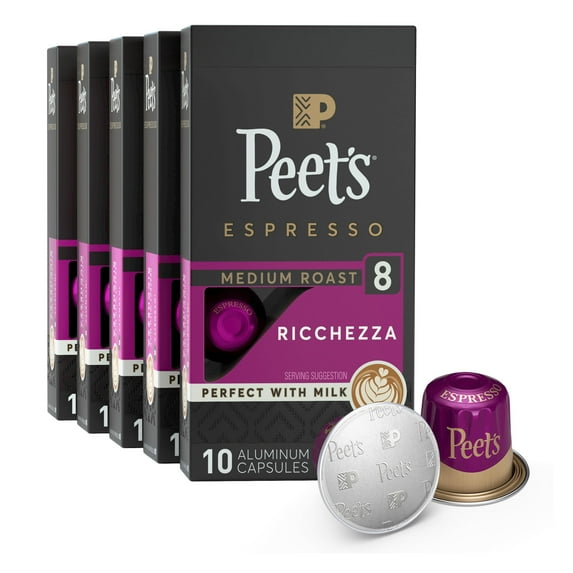 Peets Coffee, Medium Roast Espresso Capsules, Compatible With Nespresso ...