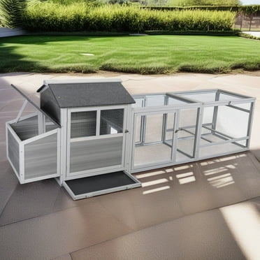 Pefilos 83\ Large Rabbit Hutch Indoor and Outdoor Wood Bunny Cage with ...