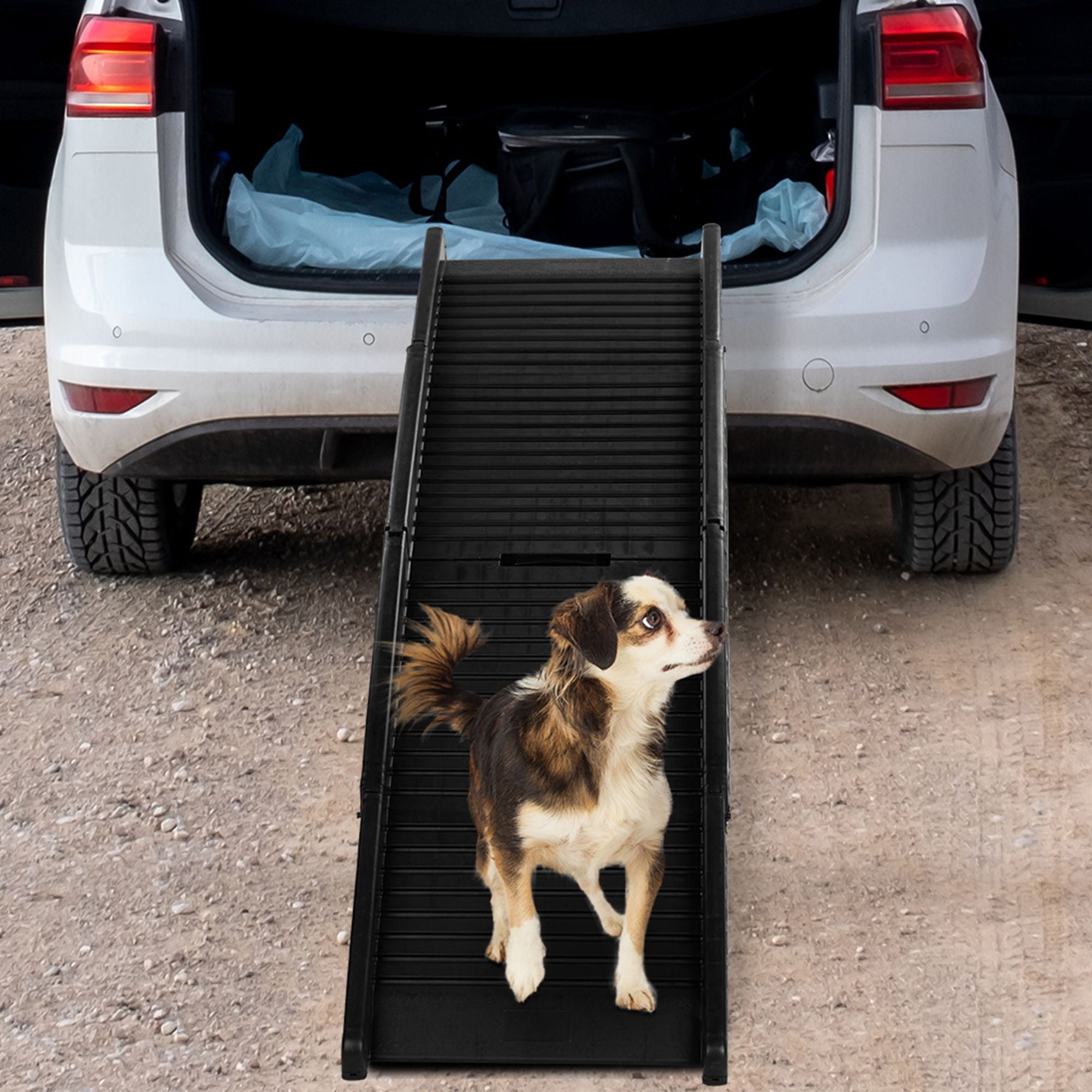 Pefilos 60" Nonslip Folding Dog & Cat Ramp Perfect for Bed and Car, Tri ...