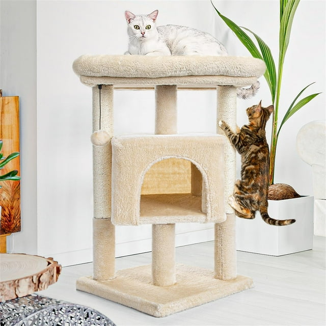 "Pefilos Sturdy Large 29"" Cat Tree Tower for Indoor Cats, Sisal Posts ...
