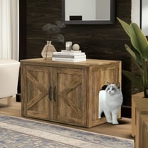 Pefilos 22" Cat Litter Box Enclosure with Waterproof Litter Bag and PP ...