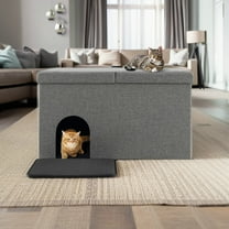 Pefilos 22" Cat Litter Box Enclosure with Waterproof Litter Bag and PP ...