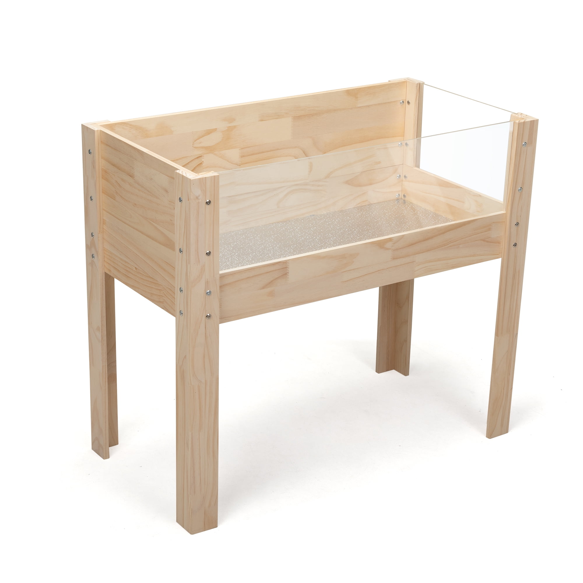 Pefilos 38" Wood Tortoise House, Indoor Turtle Habitat Reptile Cage ...