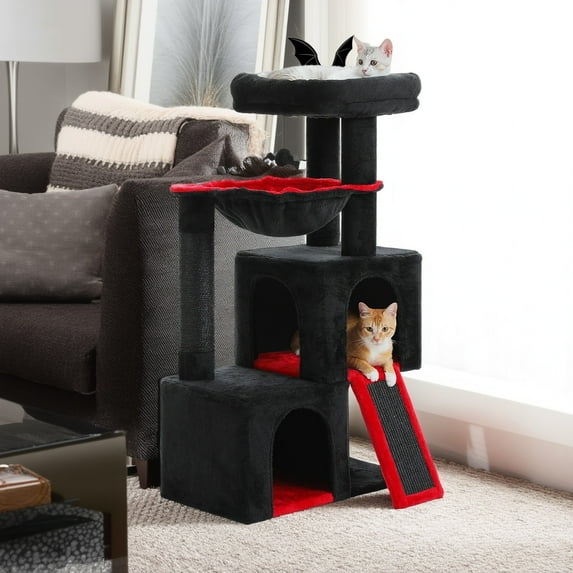 Pefilos 41" Multi-Level Cat Tree Tower with 2 Condos for Indoor Cats ...