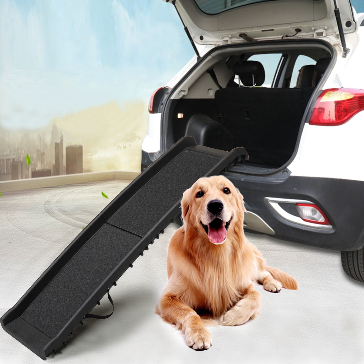 Pefilos 61" Dog Ramps, Pet Ramps for Dogs, Folding Dog and Cat Ramp for ...
