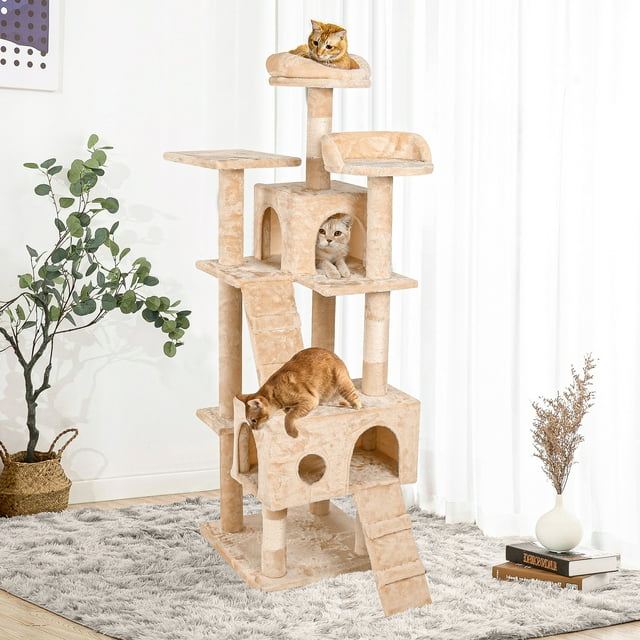 Free Shipping! Pefilos 69" Cat Tree for Large Cats, Indoor Cat Tower ...