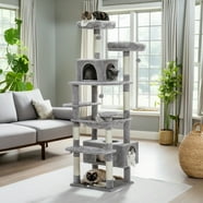 Pefilos 72" Cat Tree Tower for Large Cats, Indoor Cat Condo with Sisal ...