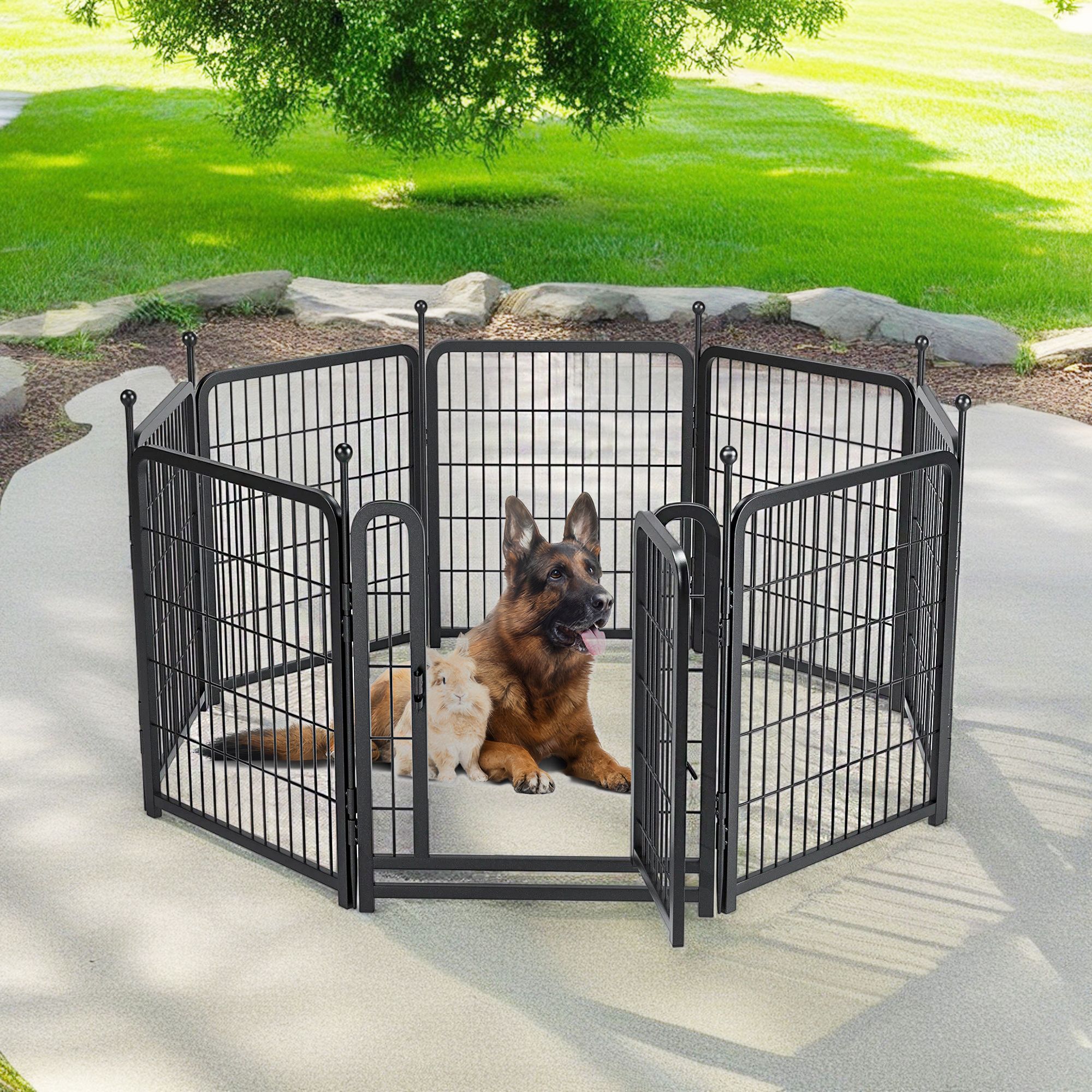 Pefilos Dog Playpen for Indoor, Yard, RV Camping, 31.7" 8 Panels Dog ...