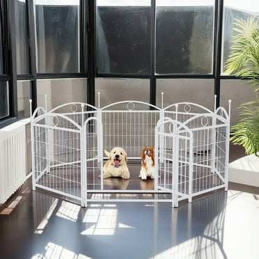 Pefilos Dog Playpen for Indoor, Yard, RV Camping, 32" 8 Panels Dog ...
