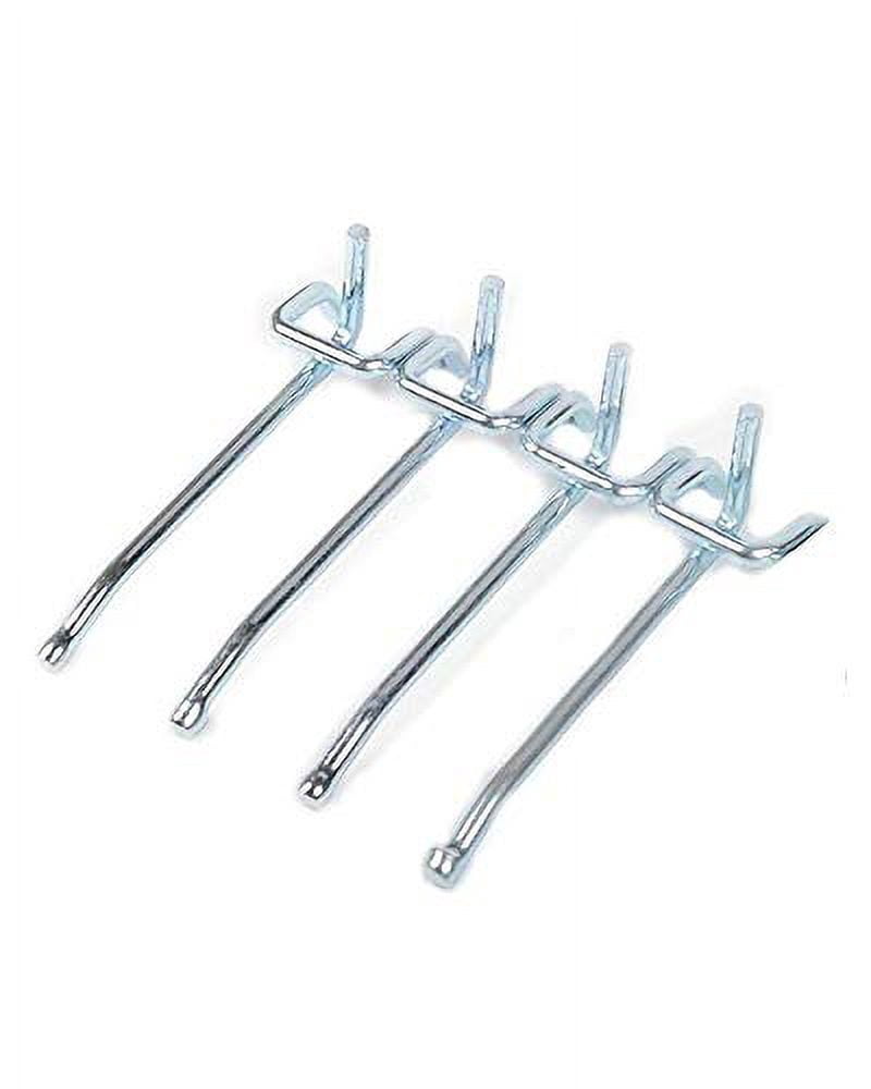 Peg Board Hook Set - 4" x 1/4" Peg Board Hooks Shelf Hanger Kit Garage ...