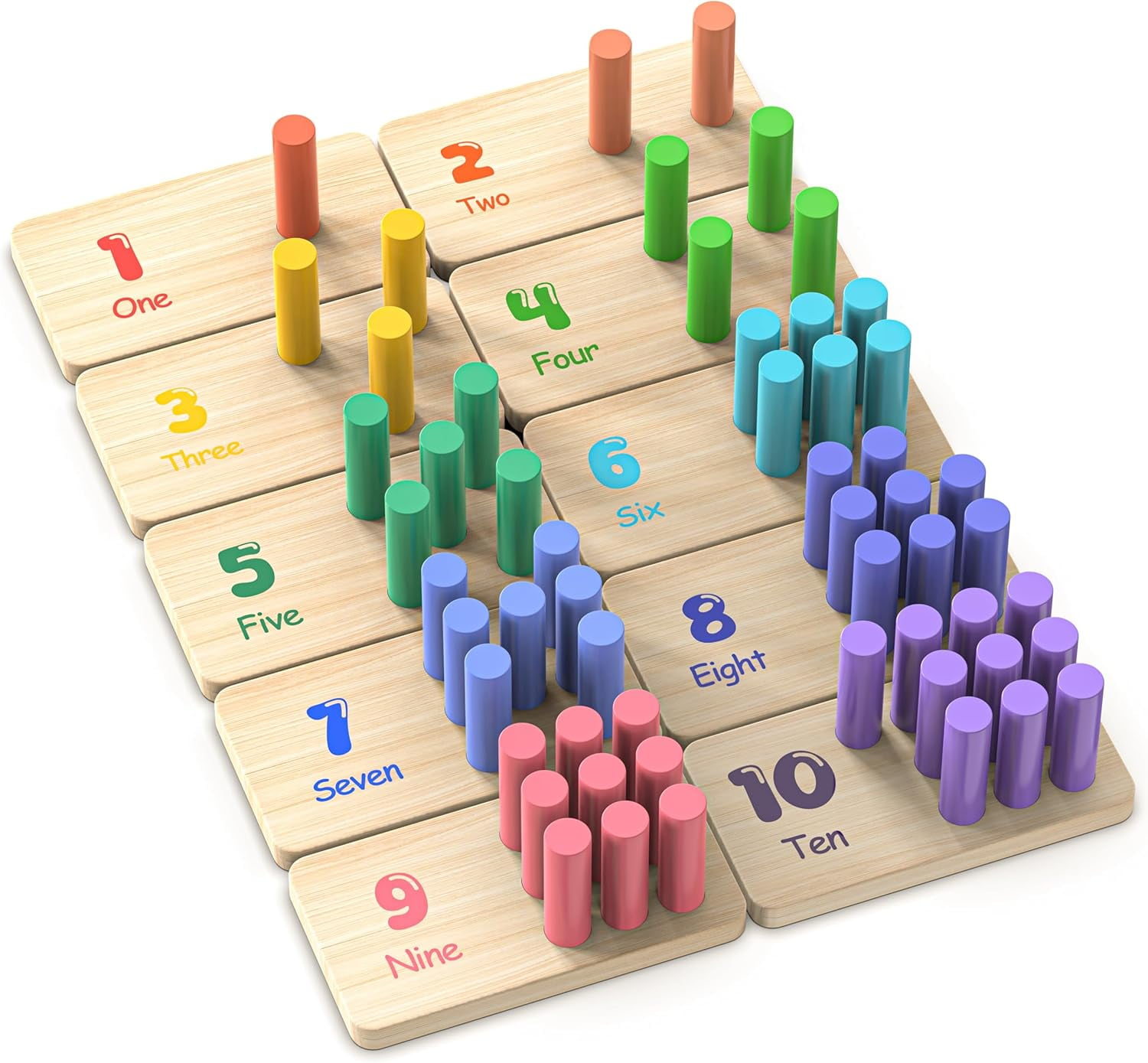 Peg Board Montessori | Math Manipulatives for Preschoolers | Learning ...