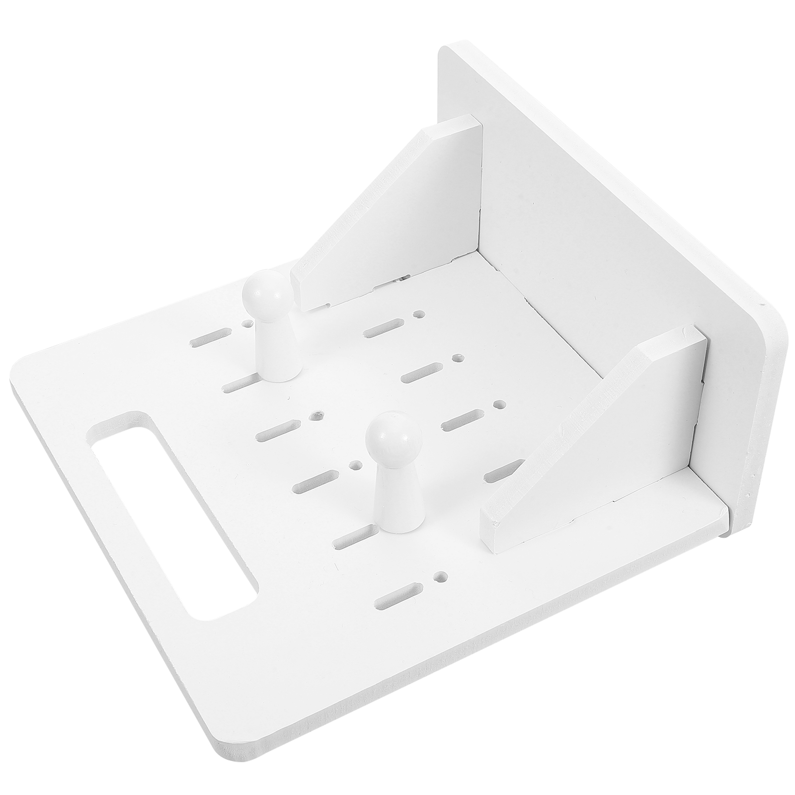 Peg Board Study Table Desk Desktop Display Rack Pegboard Vertical Hole ...